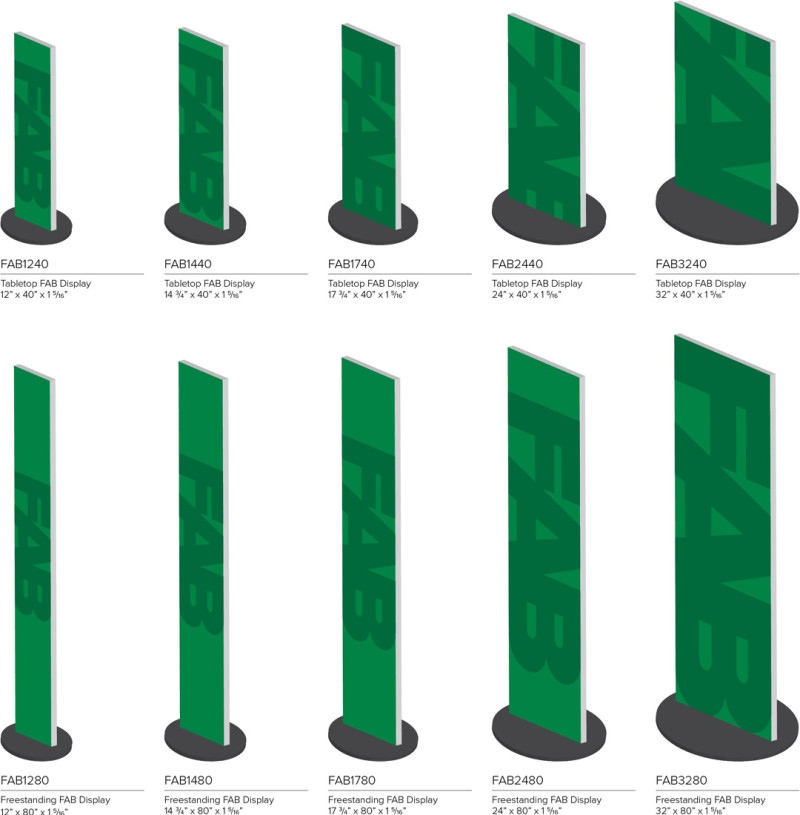 FAB Stand | Supermarket Signage